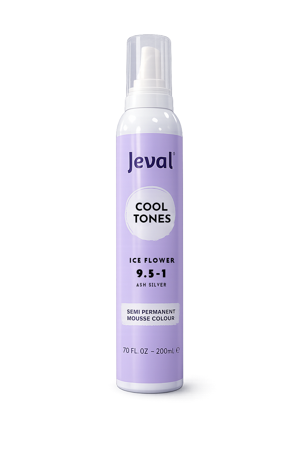 Jeval Cool Tones Ice Flower Semi Permanent Mousse Colour 9.5-1 Ash Sil ...