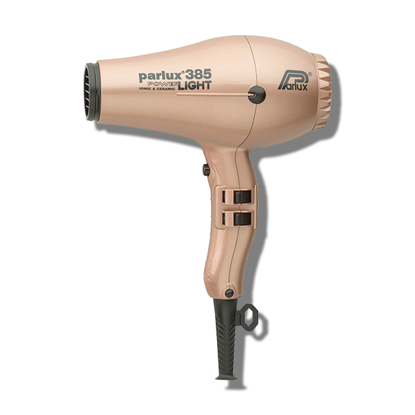 Parlux 385 Power Light Ceramic & Ionic Hair Dryer Light Gold – SA Hair ...